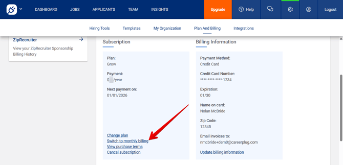 CareerPlug subscriptions and pricing